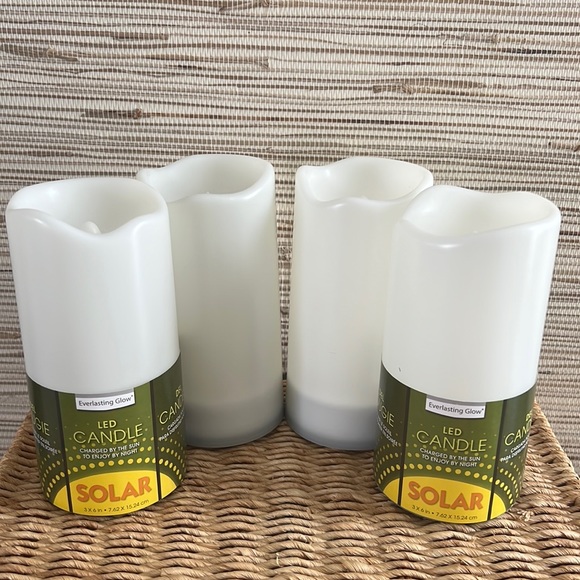 Everlasting Glow | Accents | Set 4 Solar Led Indoor Outdoor 8 Hour ...